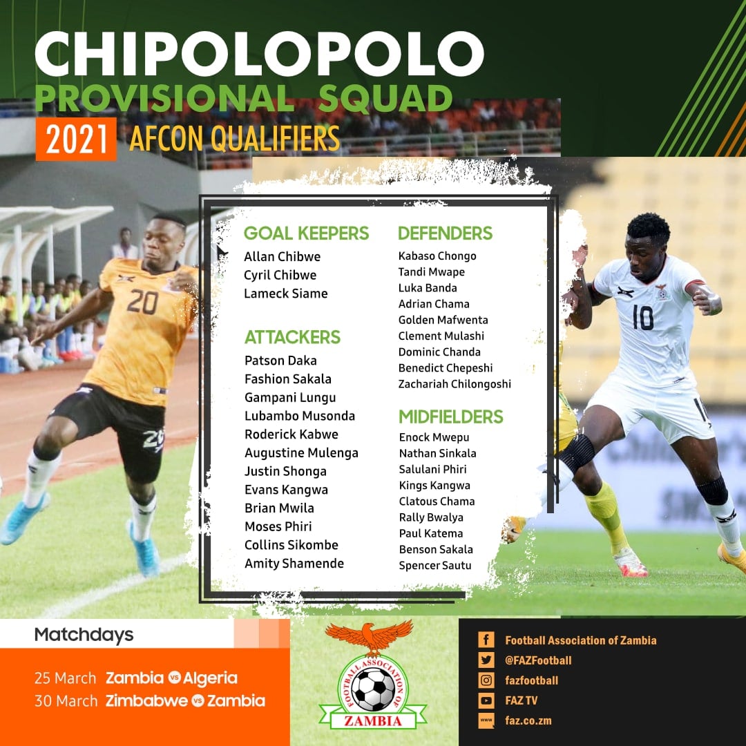 AFCON : MICHO RECALLS CAPTAIN KABASO CHONGO - Africa Top Sports