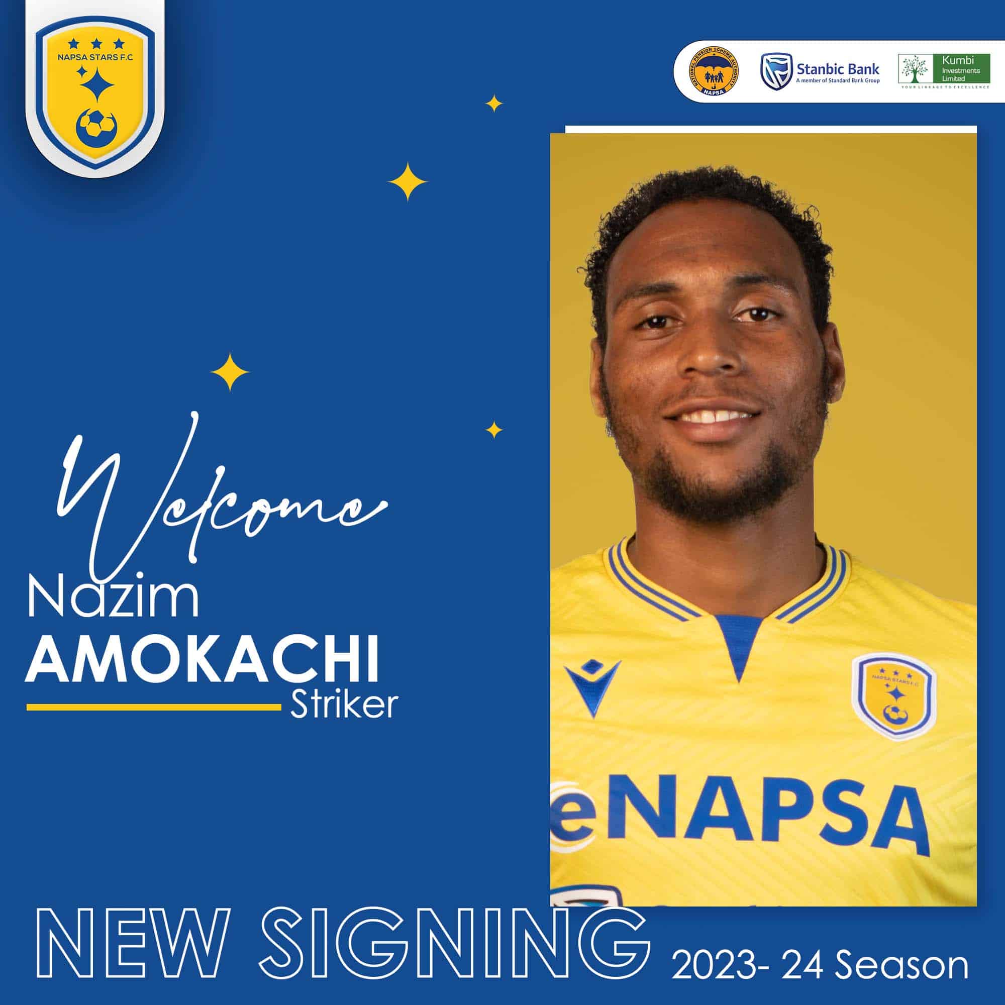 Done Deal: Amokachi son Nazim Amokachi signs for NAPSA Stars - Africa ...