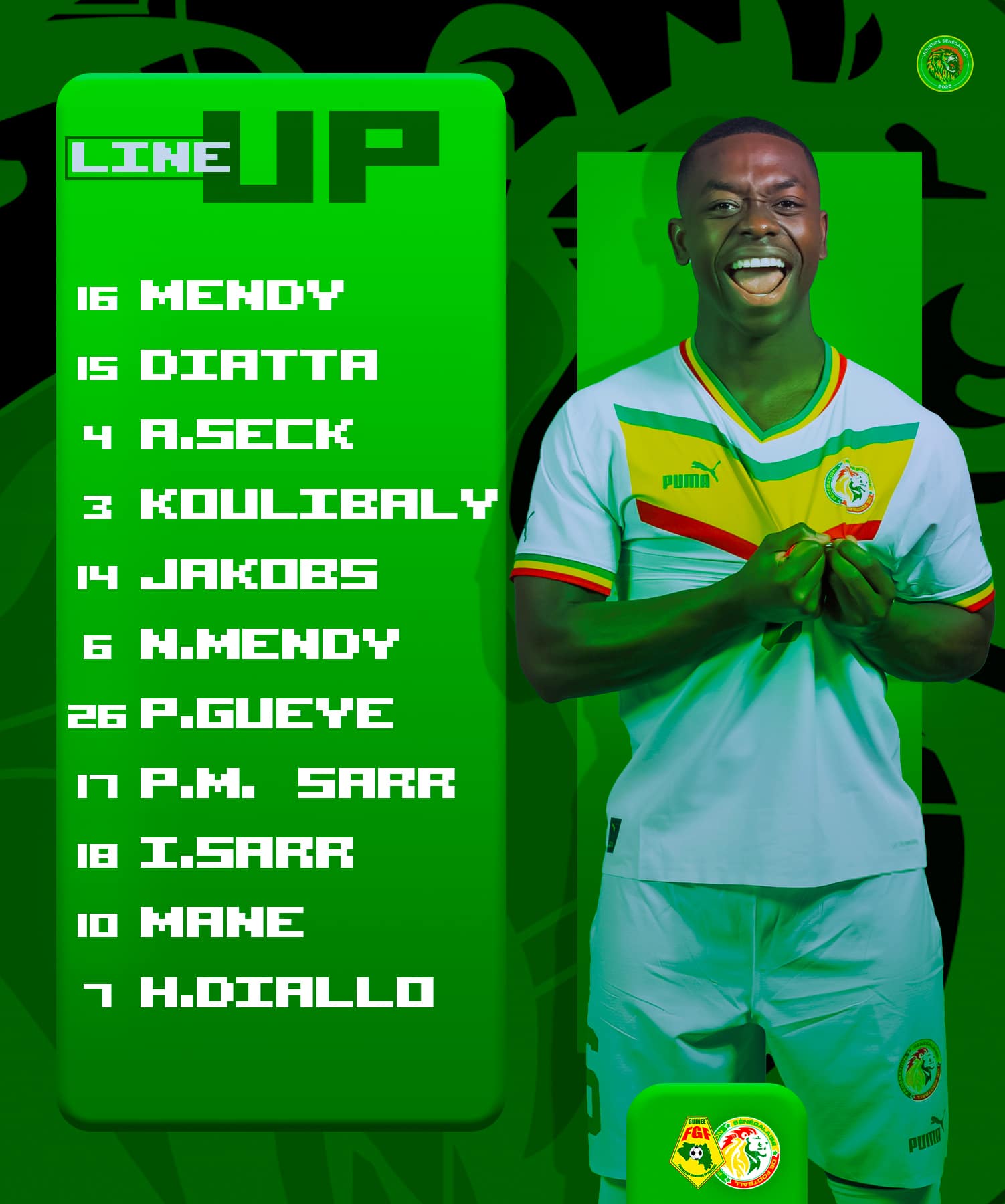 AFCON 2023: Senegal Vs Guinea Confirmed Starting XI