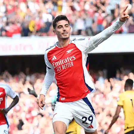Havertz and Saka on target as Arsenal see off Wolves in season opener ...