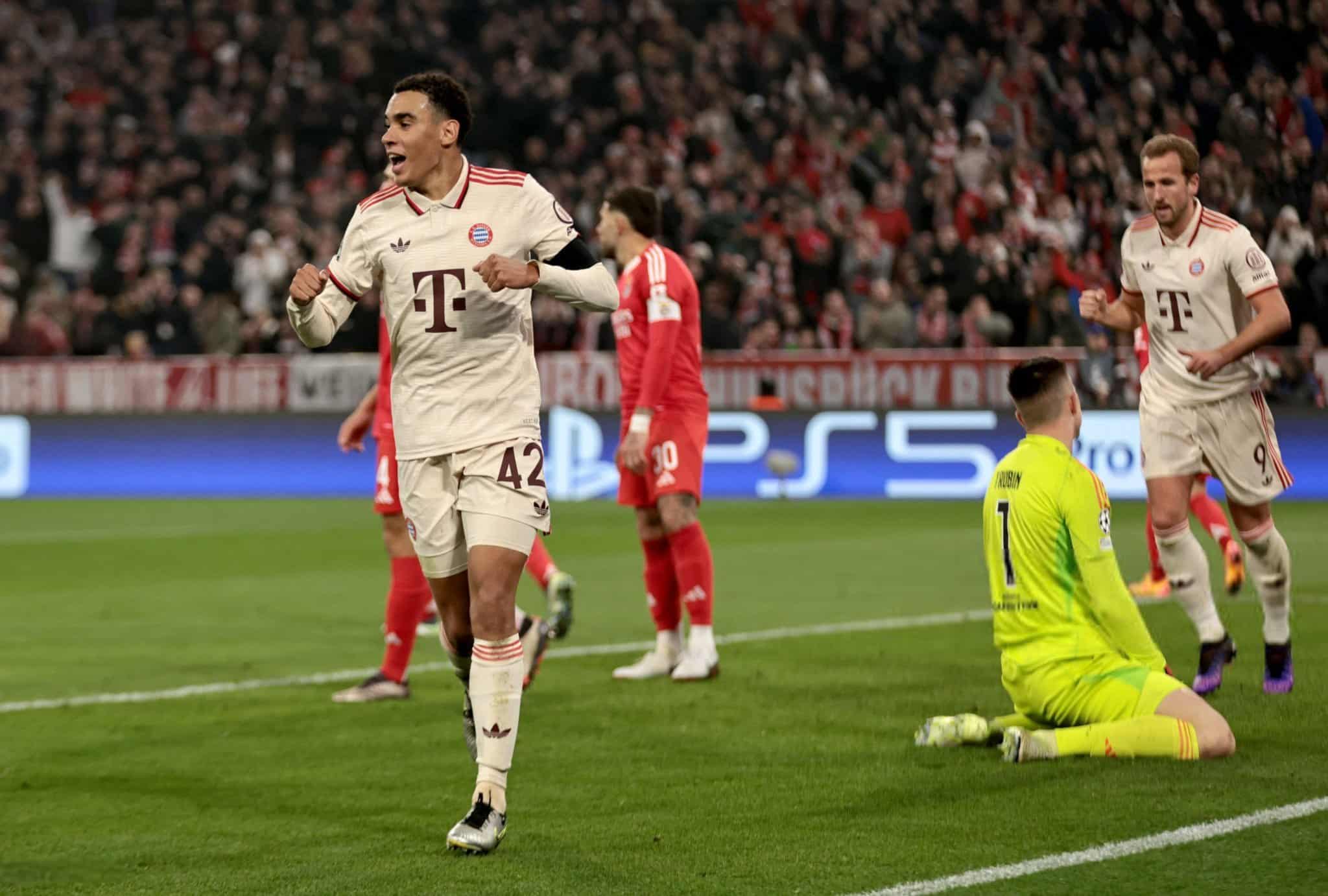 UCL: Musiala To The Rescue As Bayern Claim Narrow Win Over Benfica