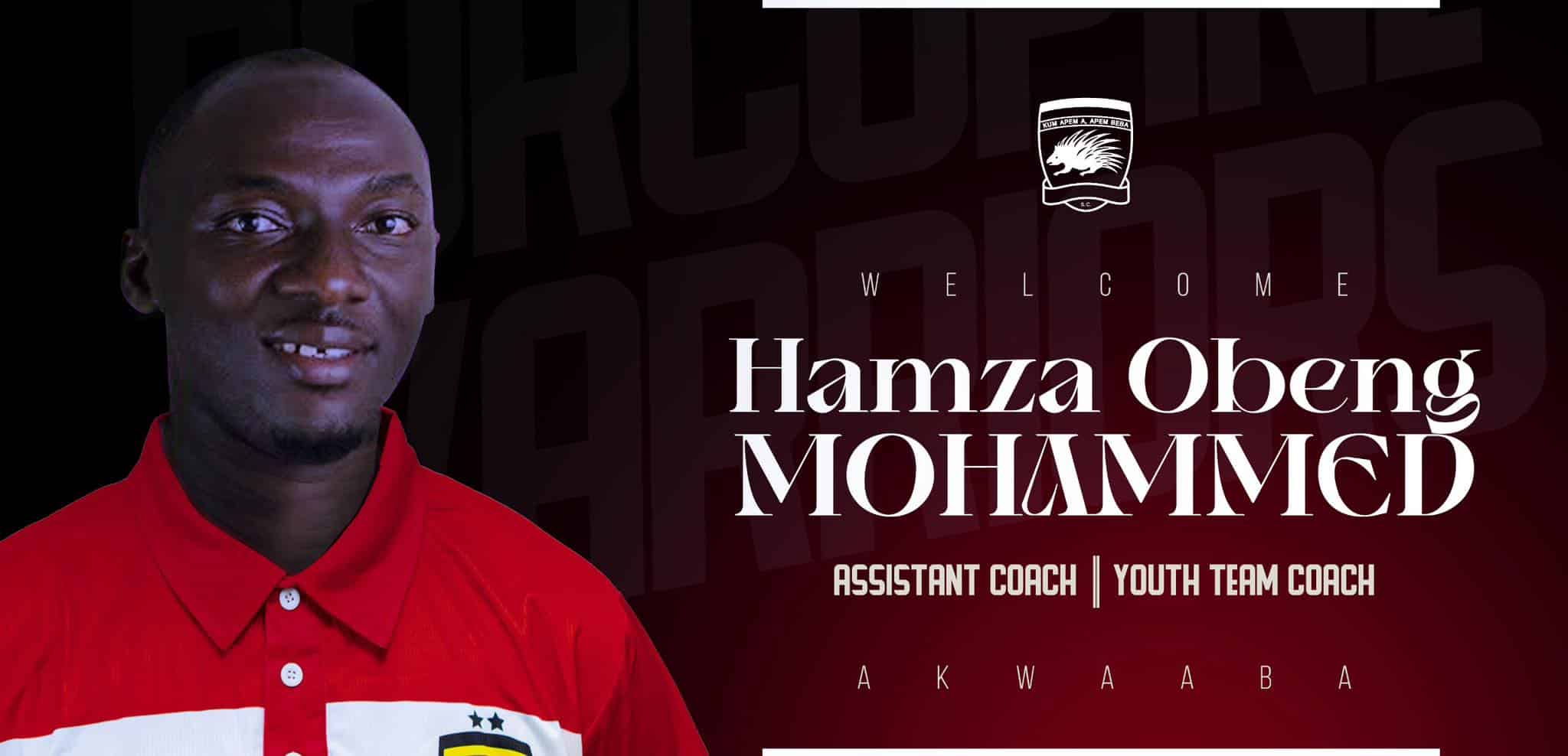 GPL: Hamza Obeng Joins Asante Kotoko as Assistant Coach - Africa Top Sports