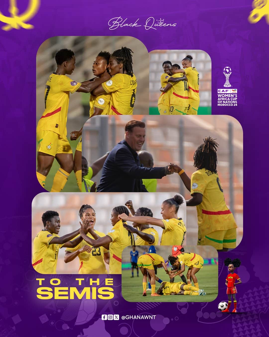 WAFCON 2024:Konlan the Hero as Black Queens Edge Algeria to Reach Semis ...