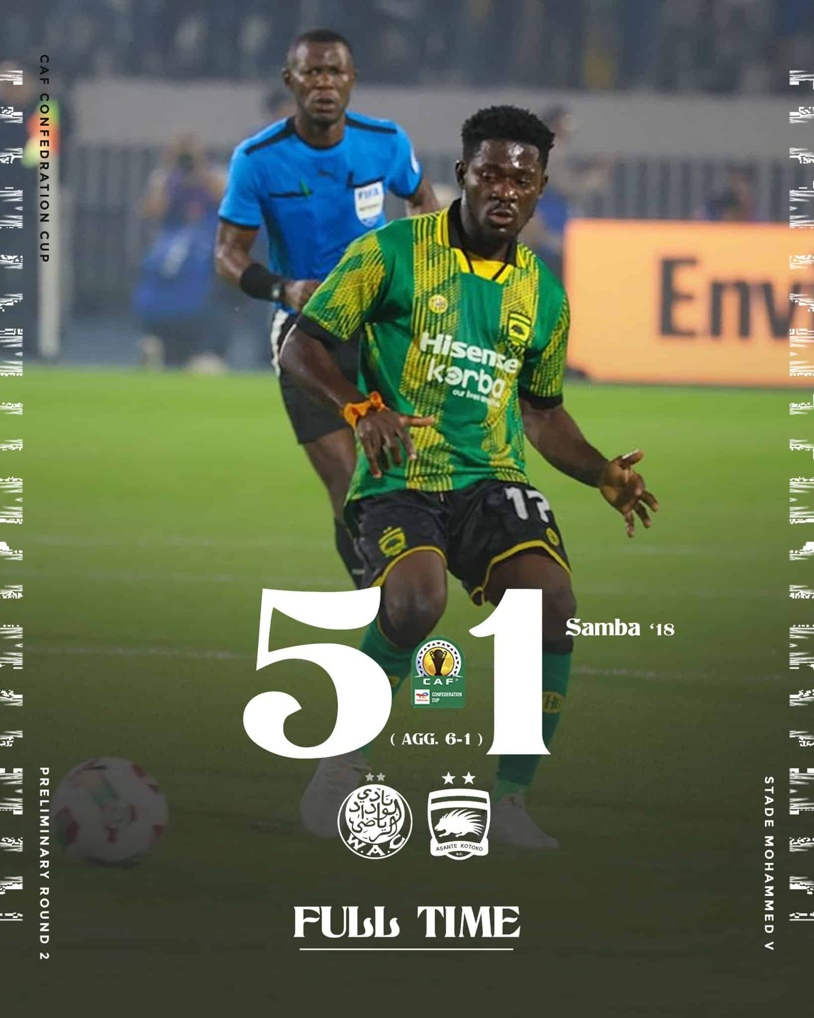 CAFCC: Wydad Hit Five to Crush Kotoko and Seal Group Stage Spot ...