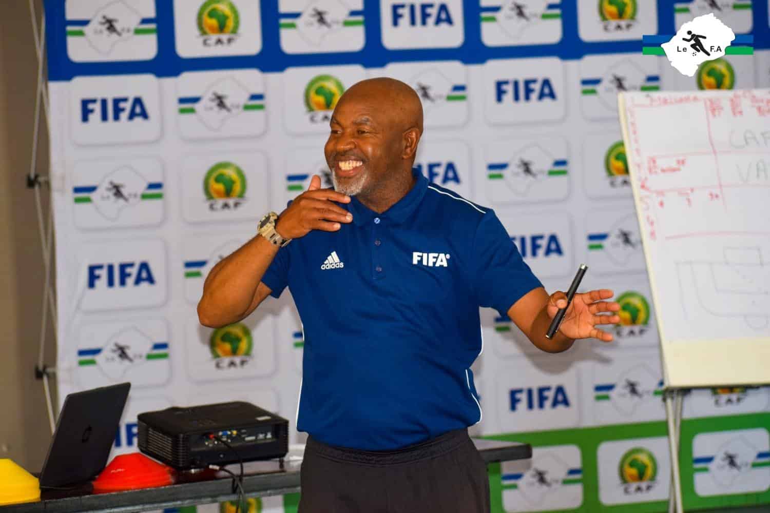 Lesotho FA President Lijane Nthunya hold meeting with Secretariat ...